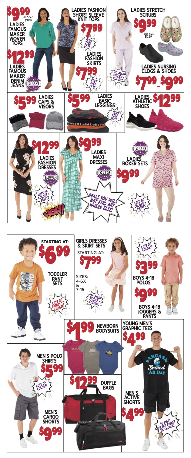 Current Monthly Specials Circular from your local Roses Discount Store