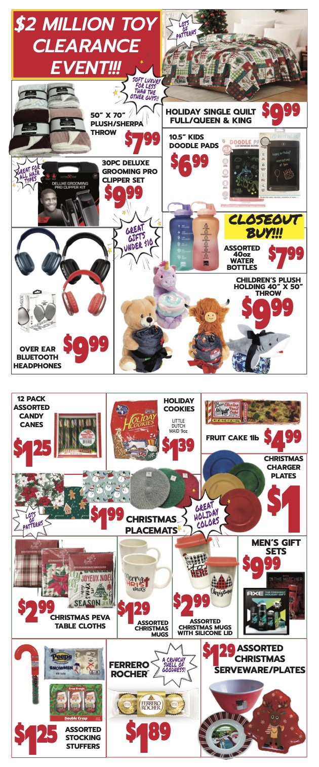 Current Monthly Specials Circular from your local Roses Discount Store