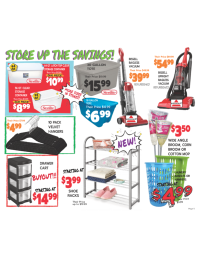 Current Monthly Specials Circular from your local Roses Discount Store